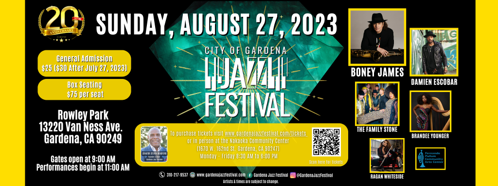 20th Annual Gardena Jazz Festival Lineup Announced - Observer News Group 20th Annual Gardena Jazz Festival Lineup Announced - Observer News Group
